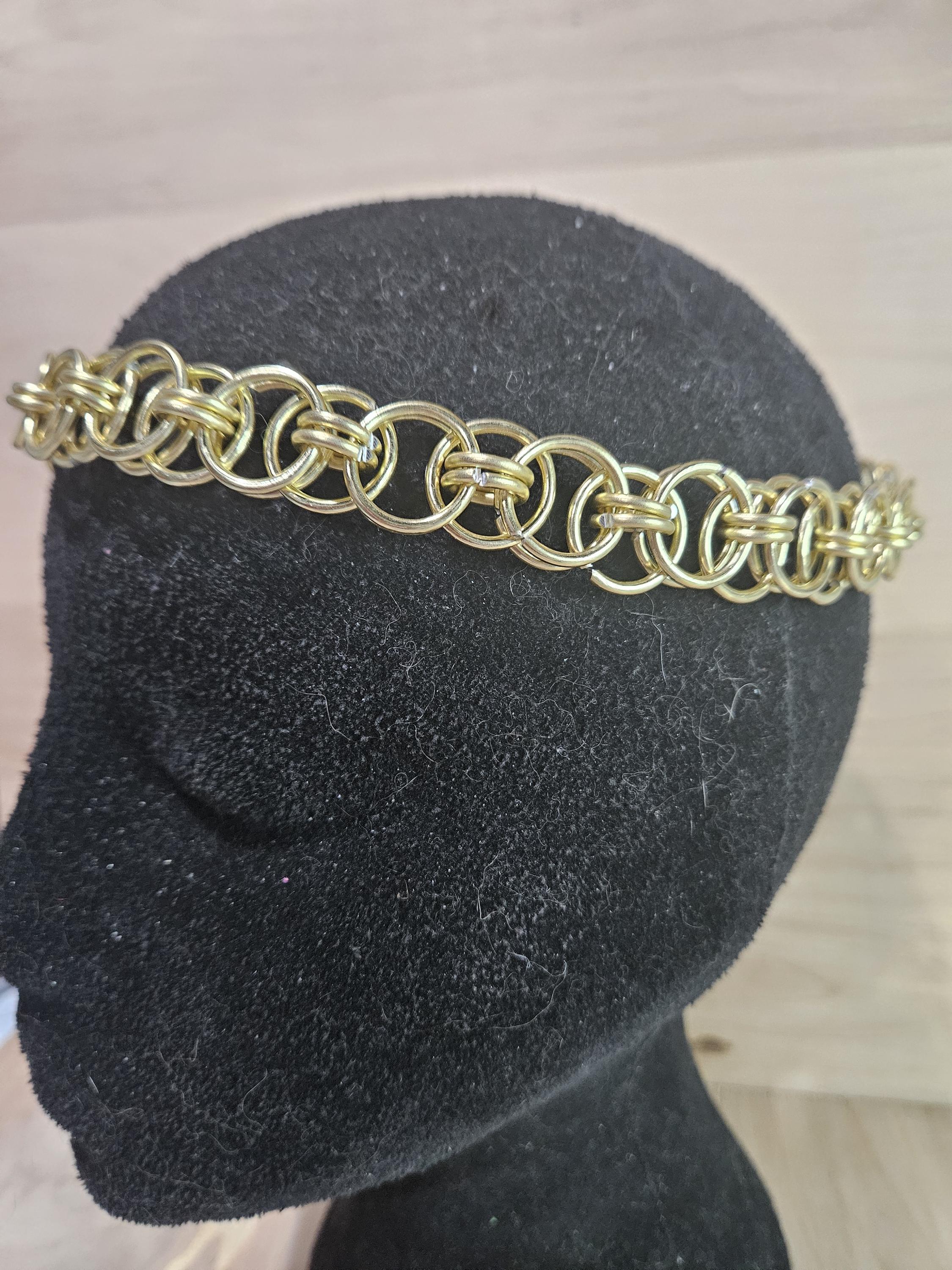 Medieval Chainmail Headdress – Handmade Armor-inspired, Helm Weave ...