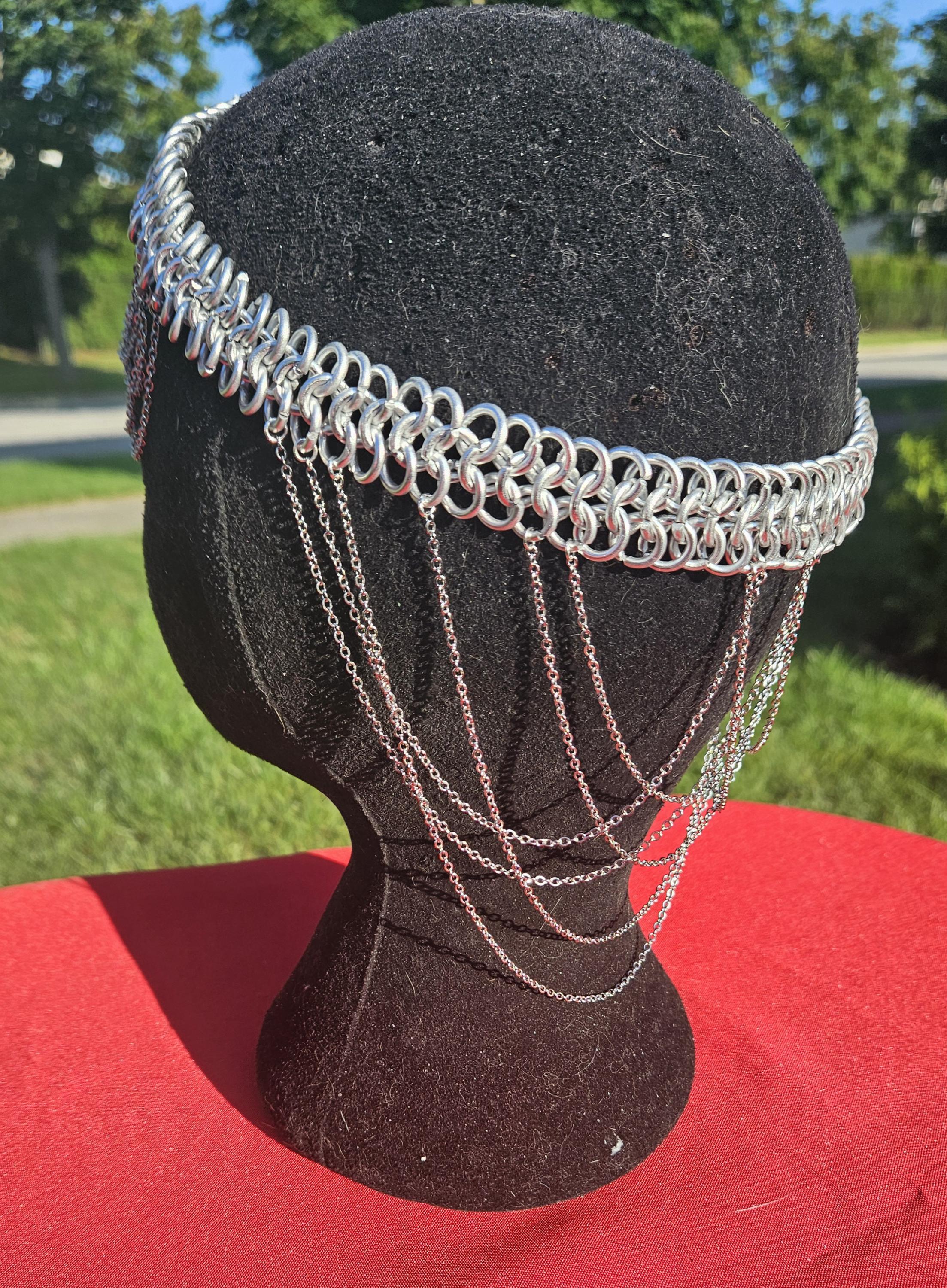 Medieval Chainmail Headdress – Handmade Armor-inspired Headpiece for ...