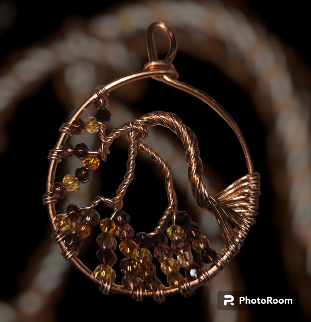 Tree of Life Wire-wrapped Ornament - Festive Yggdrasil Tree - Stocking ...