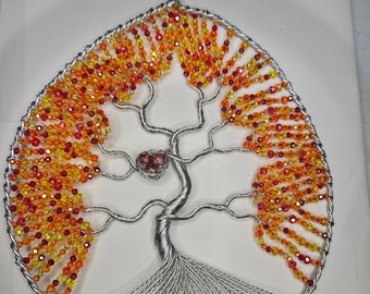 Handcrafted Wire Tree of Life Suncatcher Stunning Indoor and Outdoor ...