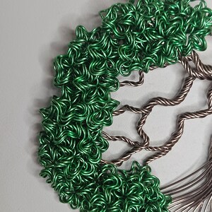 Small Elegant Wall Mounted Tree of Life Wire Sculpture Handcrafted Home ...