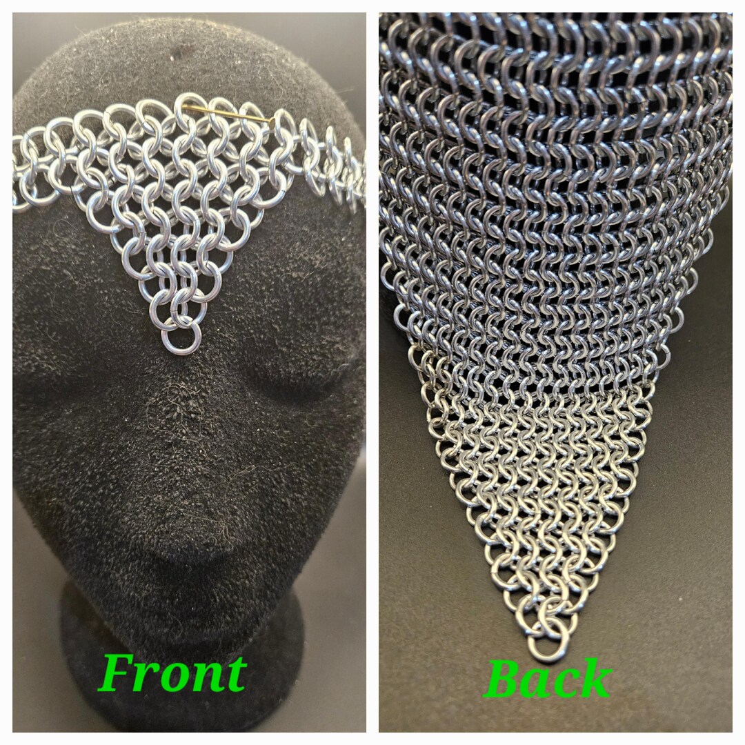 Medieval Chainmail Headdress – Handmade Armor-inspired Headpiece With ...