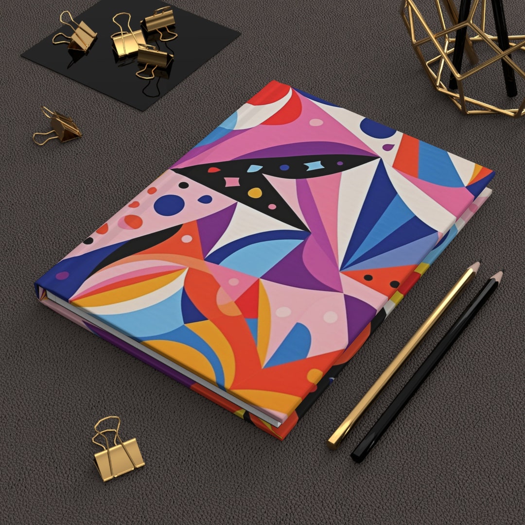 Wraparound Design cosmic Dance Hardcover Journal Laminated Matte ...