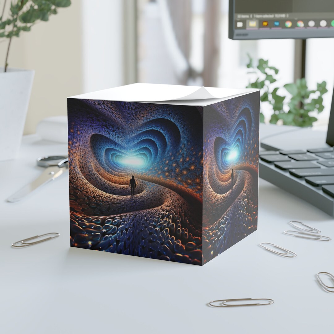 3D path to Self Print Sticky Note Pad 700 Sheets per Cube Unique Gift ...