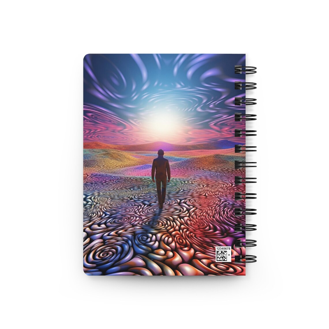 Glossy Laminated between Planes Spiral Journal Notebook 150 Lined Pages ...