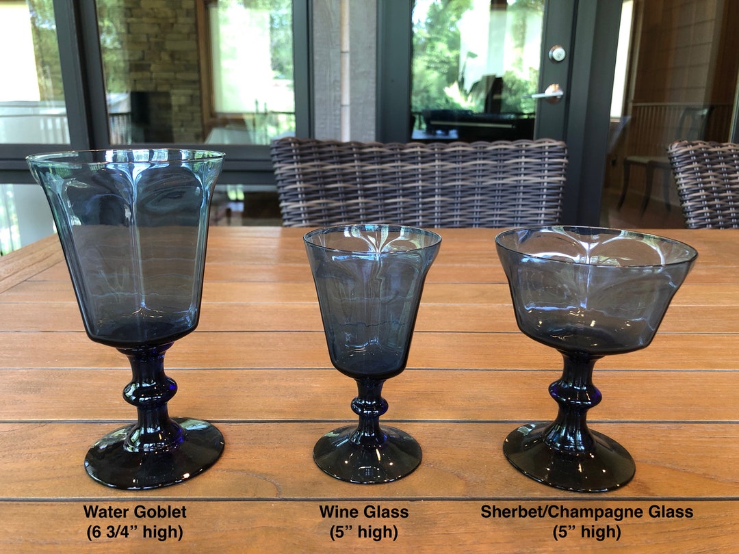 Lenox Antique Blue Water Goblet Complete Set of 12 - Etsy