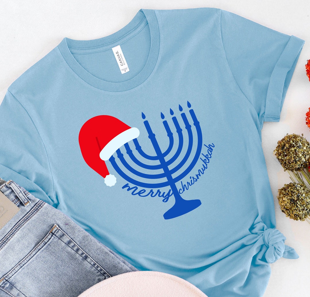 Hanukkah Menorah Tee Chanukah Shirt Festival of Lights - Etsy
