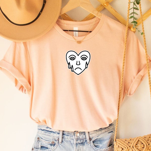 Sad Face Shirt - Etsy