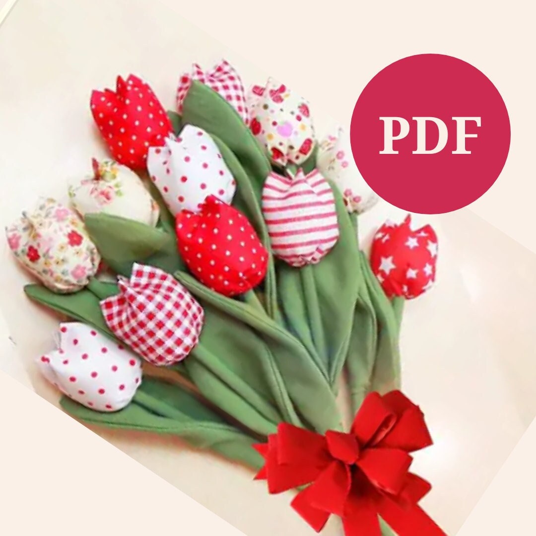 DIY, Tilda Tulip, Easter Decor Pattern, Easter Decor DIY, Tulip ...