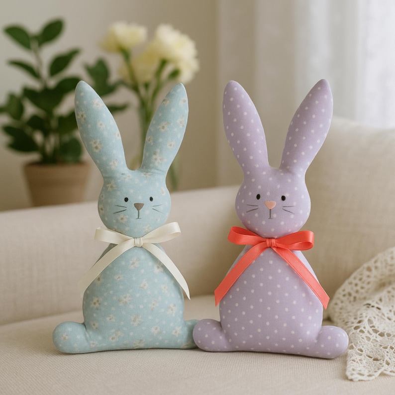 Bunny Sewing Pattern PDF: DIY Rabbit Decor, 3 Sizes, Beginners Guide - Etsy