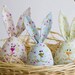 Bunny Egg Sewing Pattern: DIY Easter Ornaments (PDF Pattern) - Etsy
