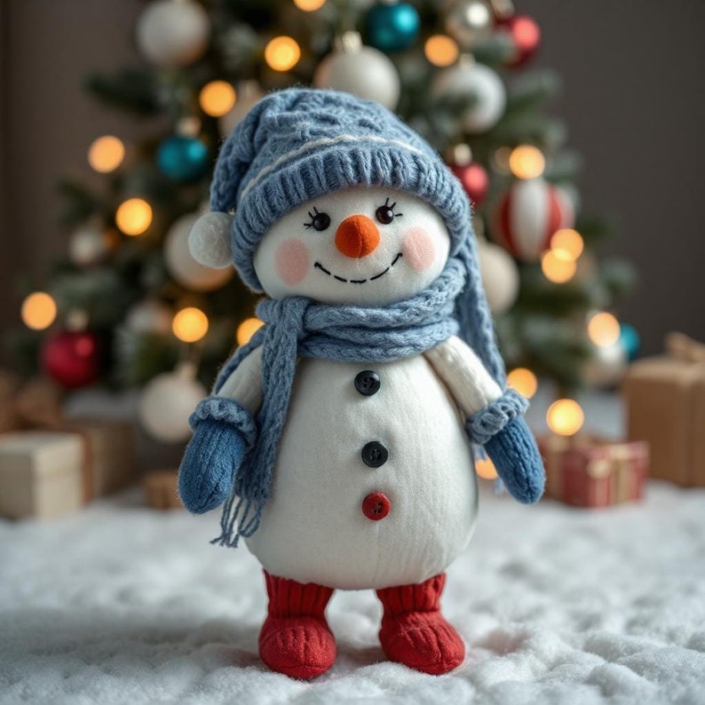 DIY Snowmen, Primitive Snowman Pattern to Sew Christmas Sewing ...