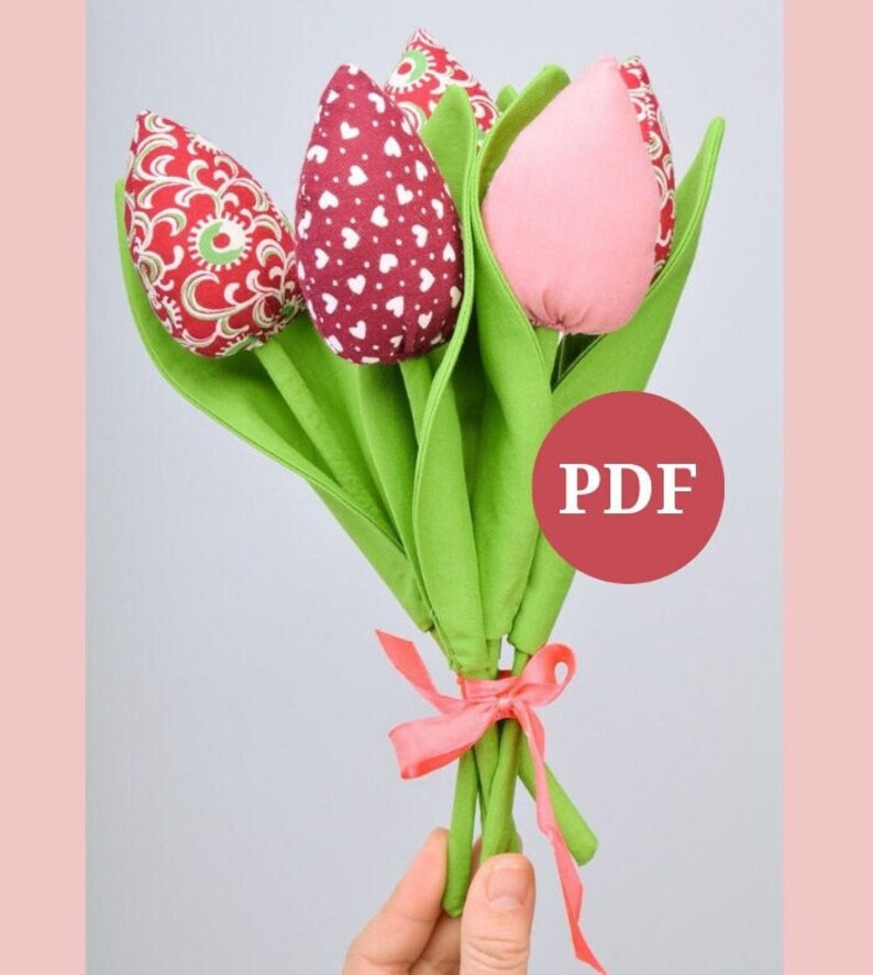 Fabric Tulip Sewing Pattern: DIY Easter Decor (PDF Pattern) - Etsy
