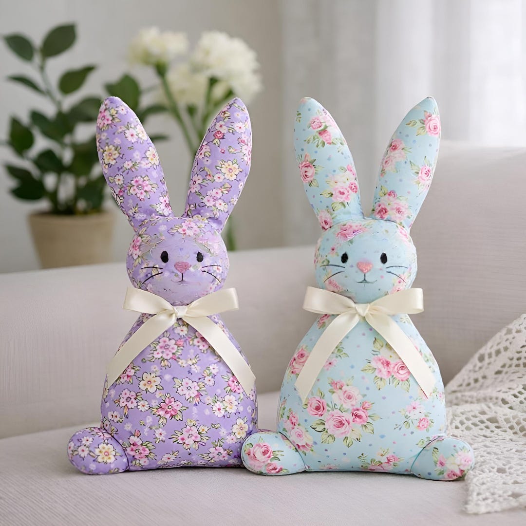 Bunny Sewing Pattern PDF: DIY Rabbit Decor, 3 Sizes, Beginners Guide - Etsy