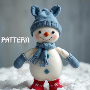 DIY Snowmen, Primitive Snowman Pattern to Sew Christmas Sewing. Repurposed Sweater and Pillow ...