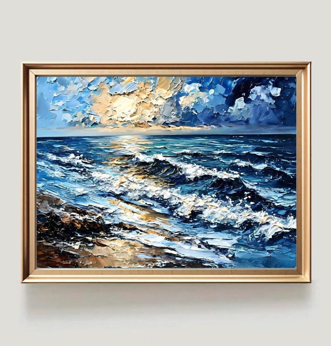 Digital Background With a Realistic Ocean, Turbulent Sea. Digital Oil ...