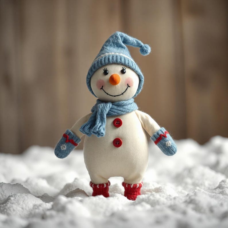 DIY Snowmen, Primitive Snowman Pattern to Sew Christmas Sewing ...