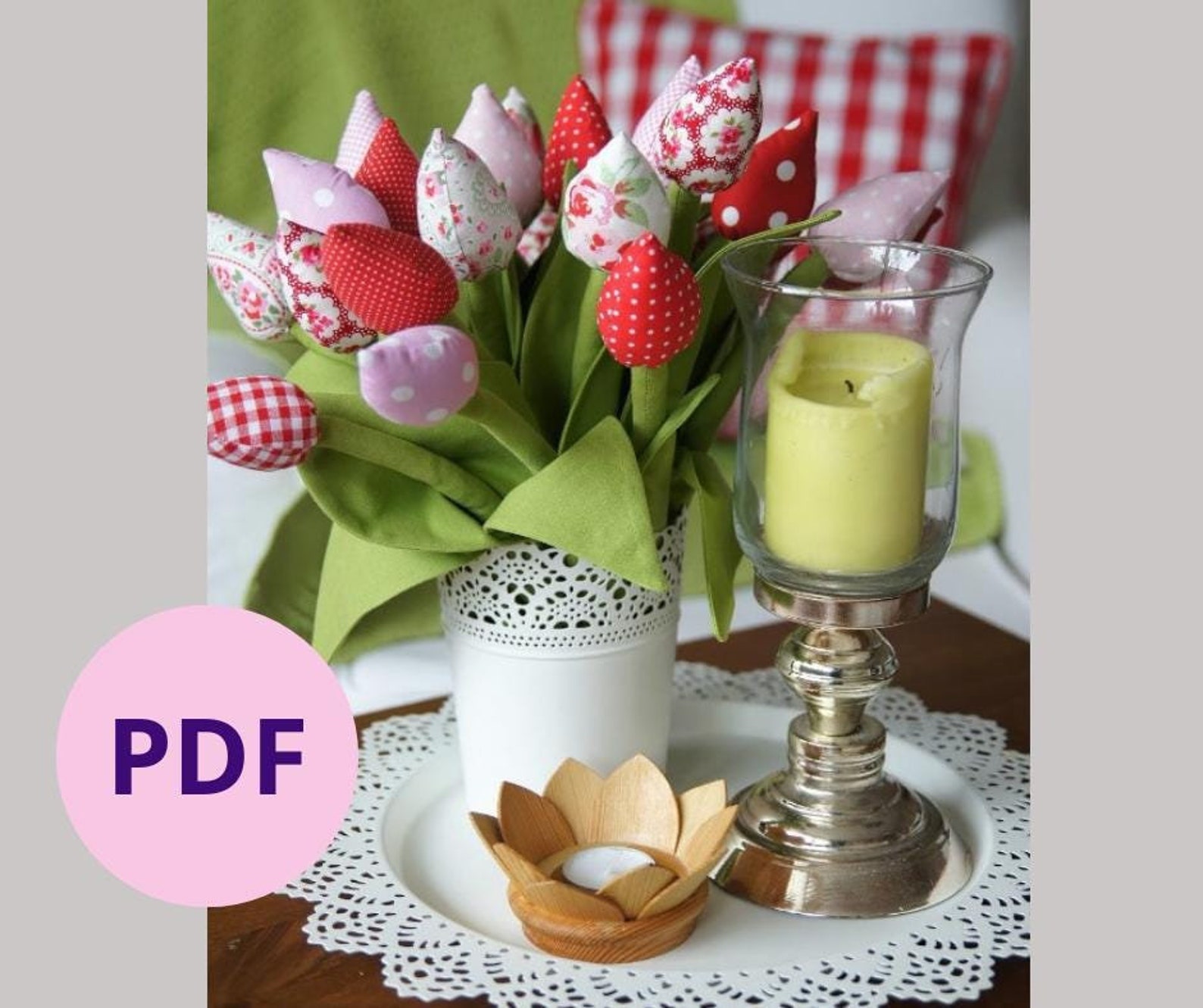 Fabric Tulip Sewing Pattern: DIY Easter Decor (PDF Pattern) - Etsy