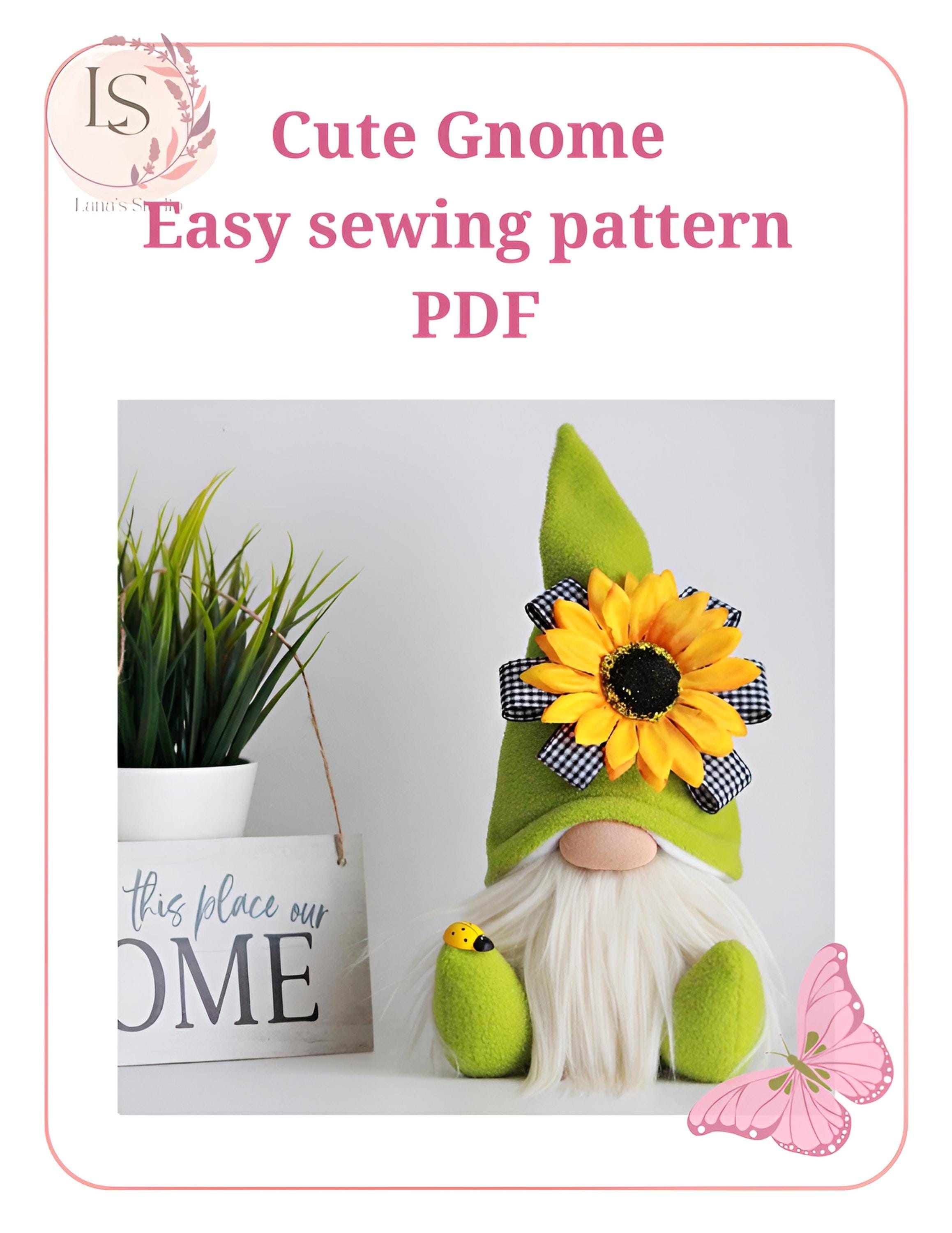 Gnome Sewing Pattern: DIY Christmas Tomte Tutorial (PDF Download ...