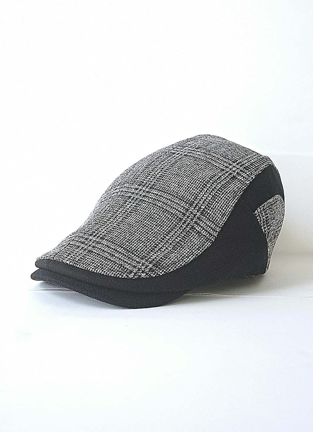 Men's Newsboy Caps Cotton Buckle Adjustable Beret Hat Flat Driving Cap ...