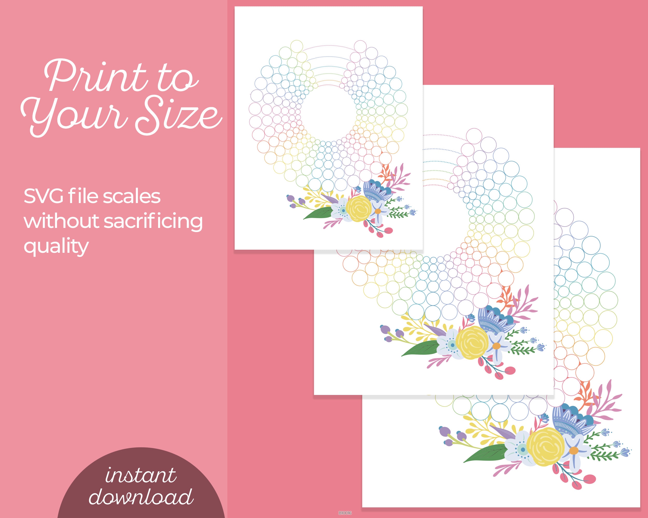 Habit Tracker Pearls | Digital & SVG Printable Daily Progress Wheel ...