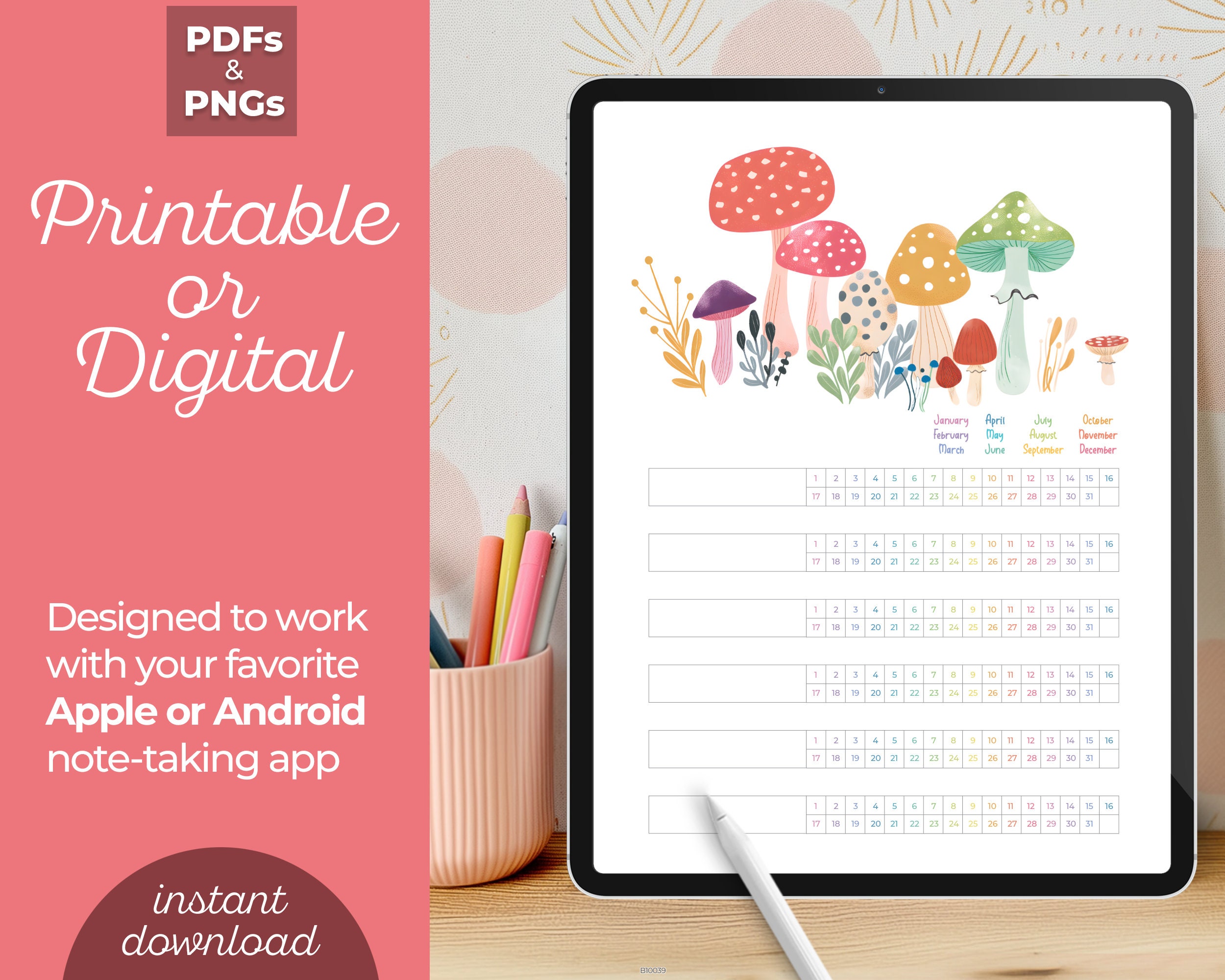 Monthly Habit Tracker Digital & Printable Planner Progress Mood Tracker ...