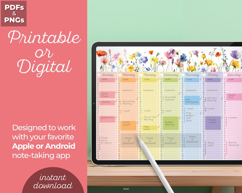 Hourly Planner, Daily Weekly to Do List Schedule Time Boxing Blocking ...