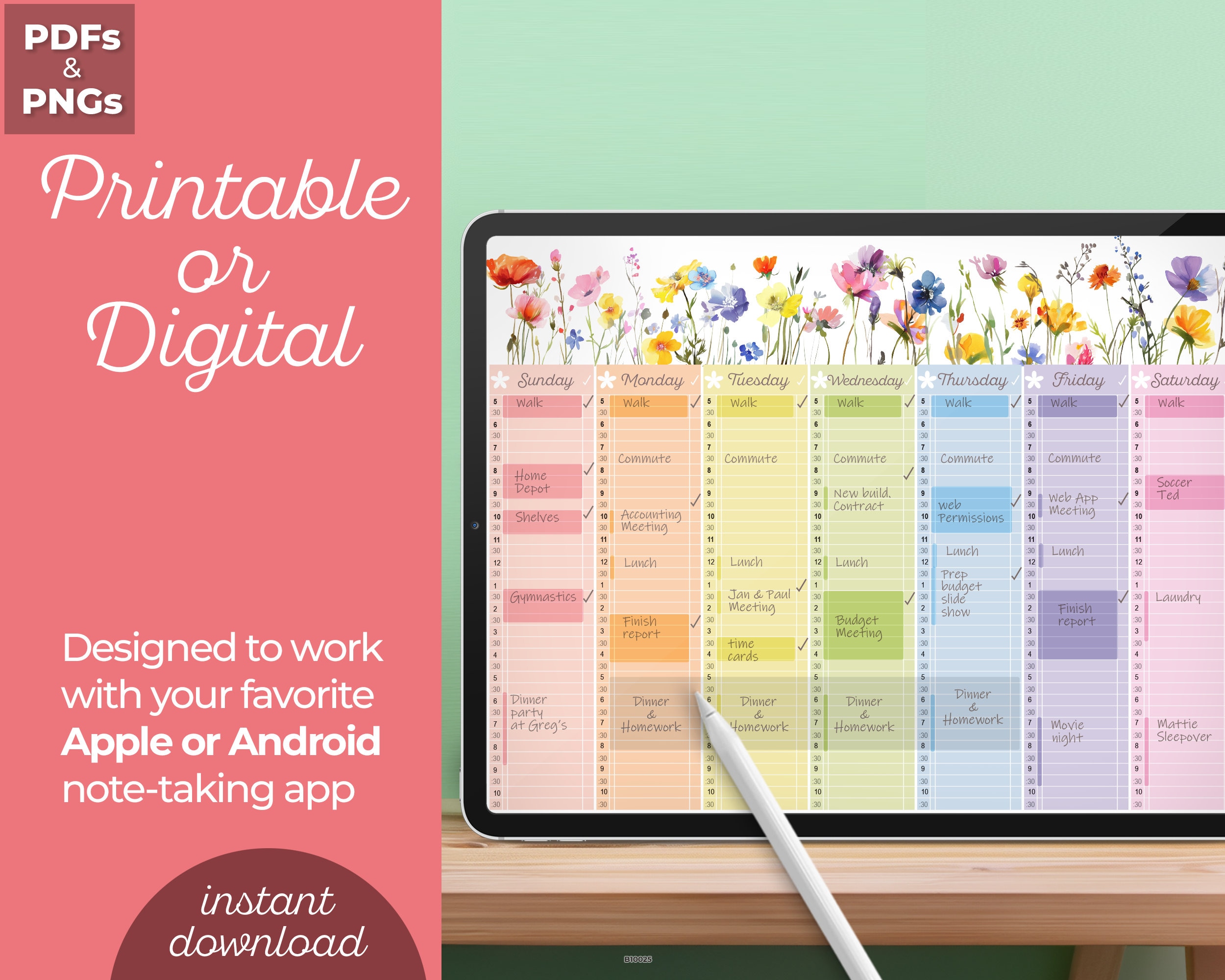 Hourly Planner, Daily Weekly to Do List Schedule Time Boxing Blocking ...