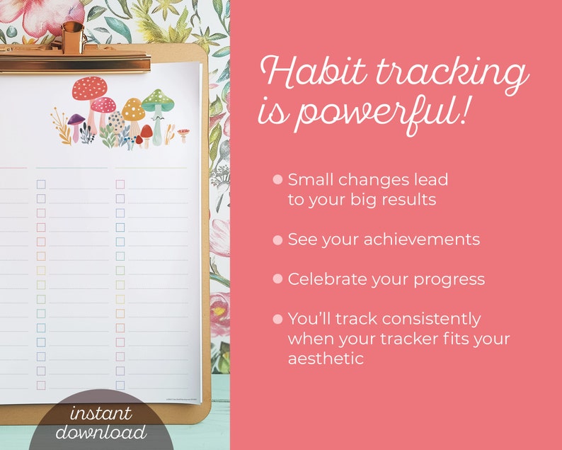 To-do Checklist Digital & Printable Planner | Progress Mood Tracker ...