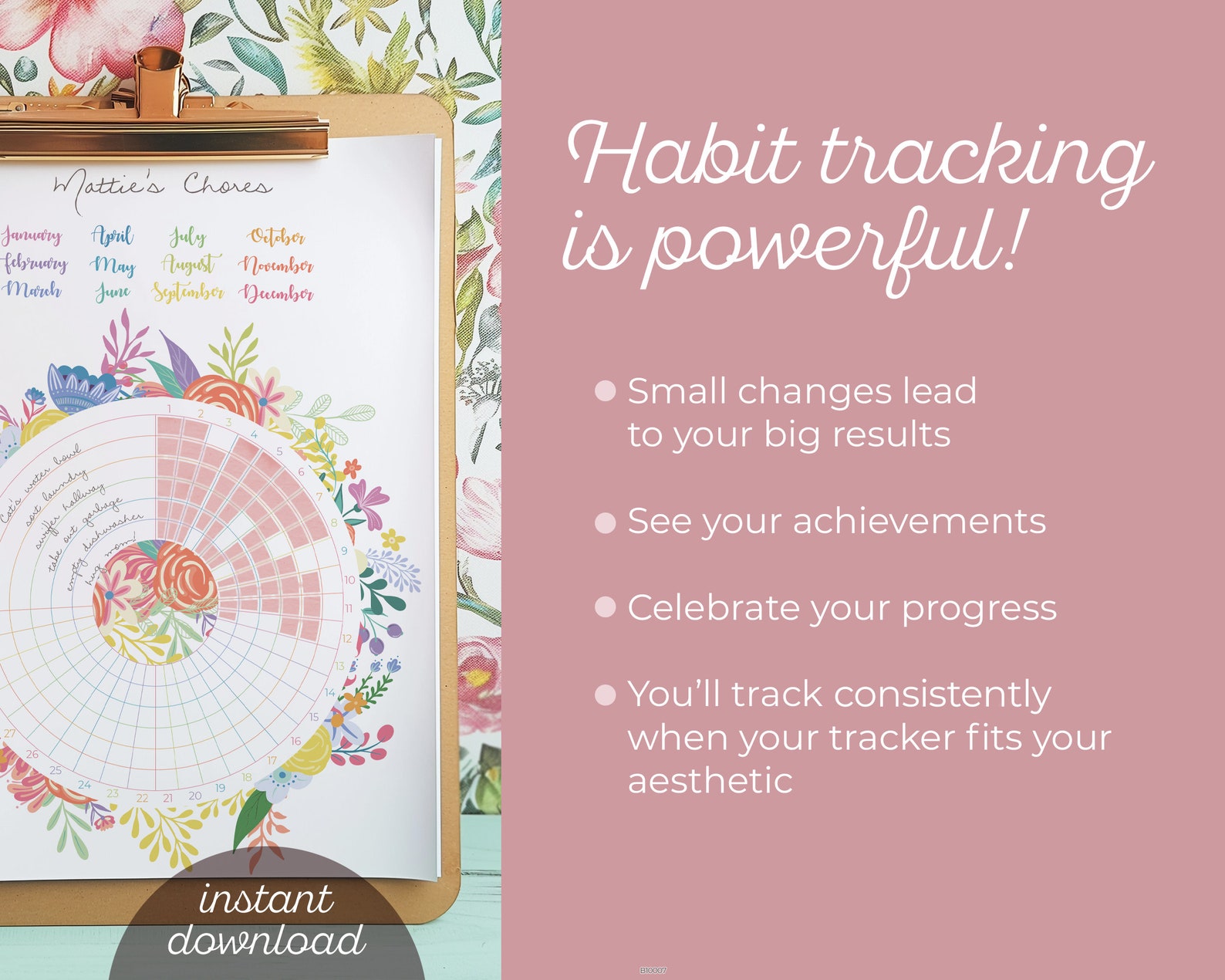 Chore Chart Monthly Task Tracker Wheel | Digital or SVG Printable ...