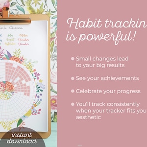 Chore Chart Monthly Task Tracker Wheel | Digital or SVG Printable ...