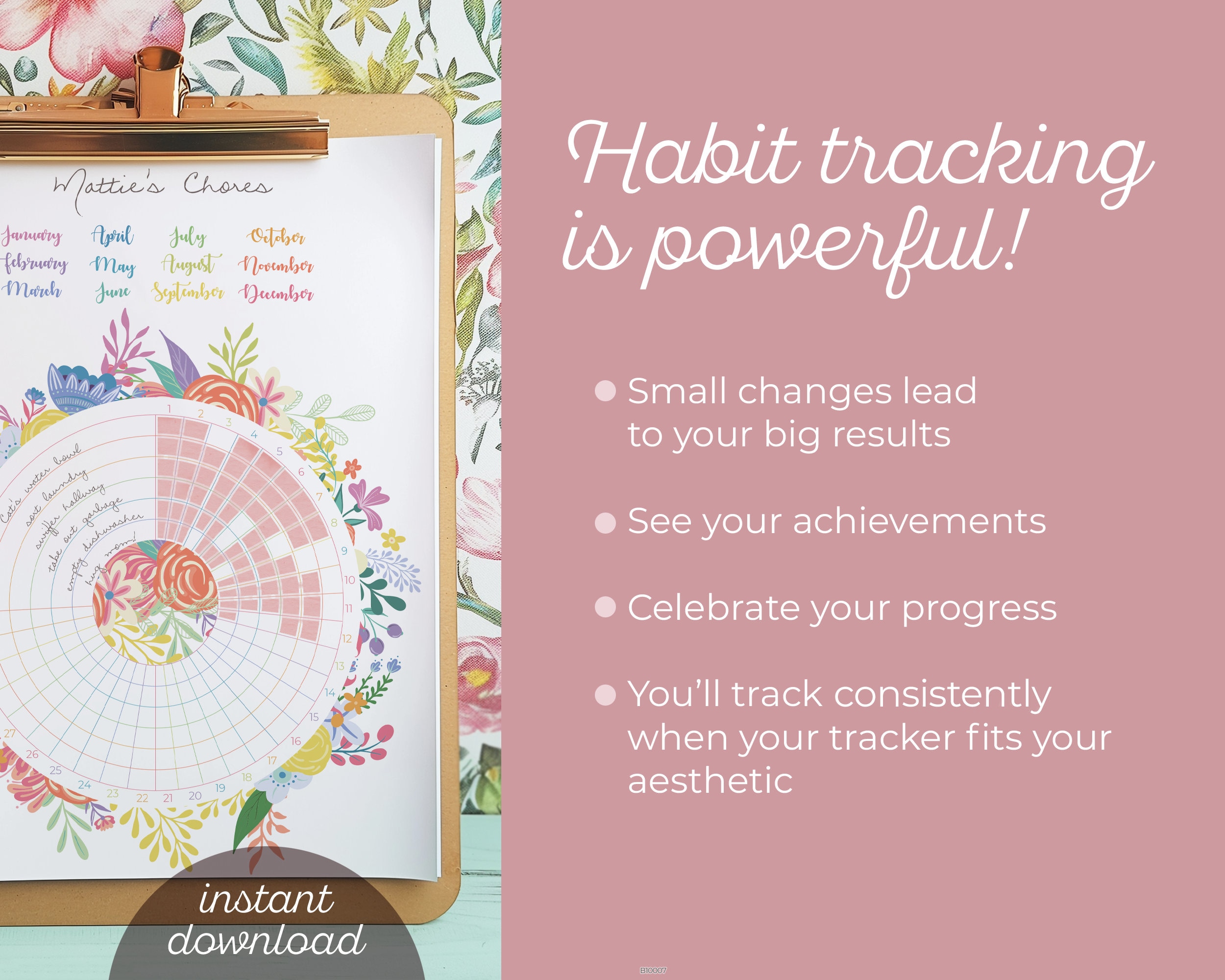 Chore Chart Monthly Task Tracker Wheel | Digital or SVG Printable ...
