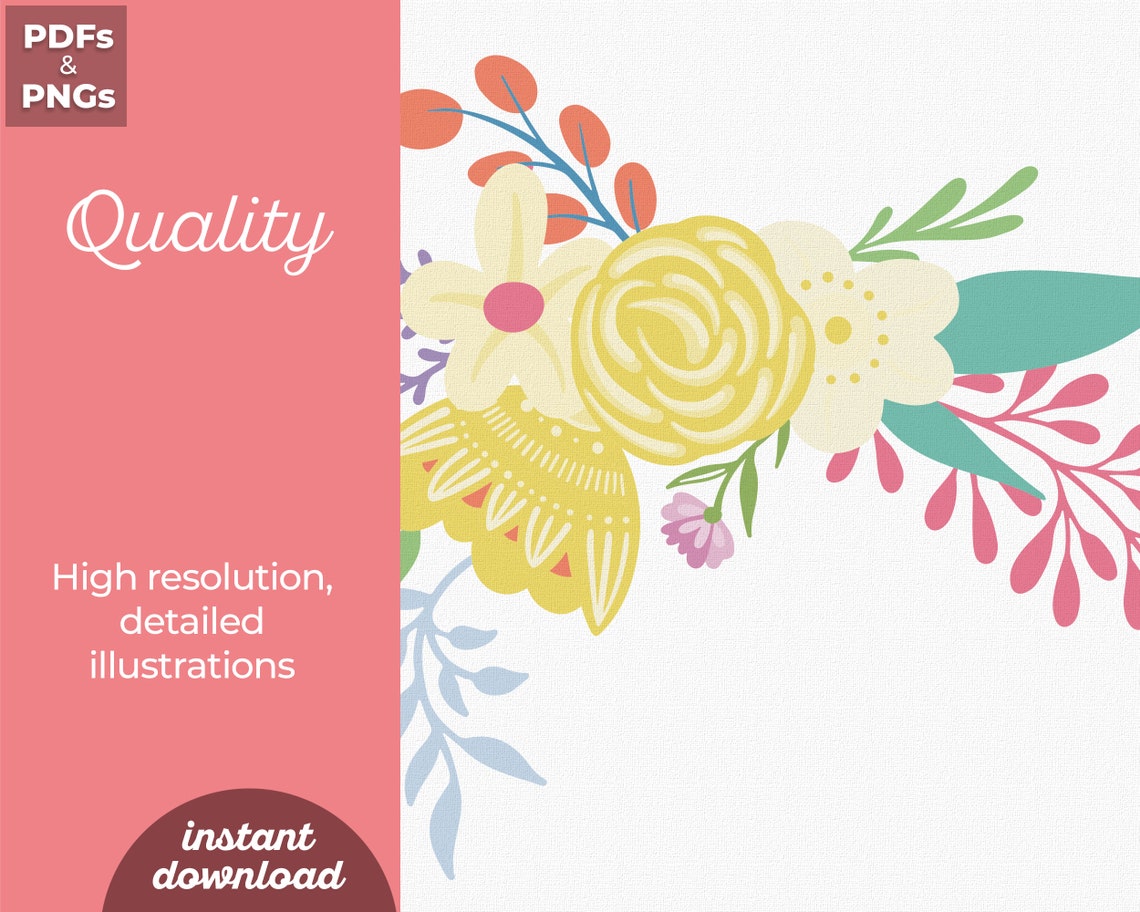 Gantt Chart Digital & Printable Project Tracker Timeline Colorful Task ...