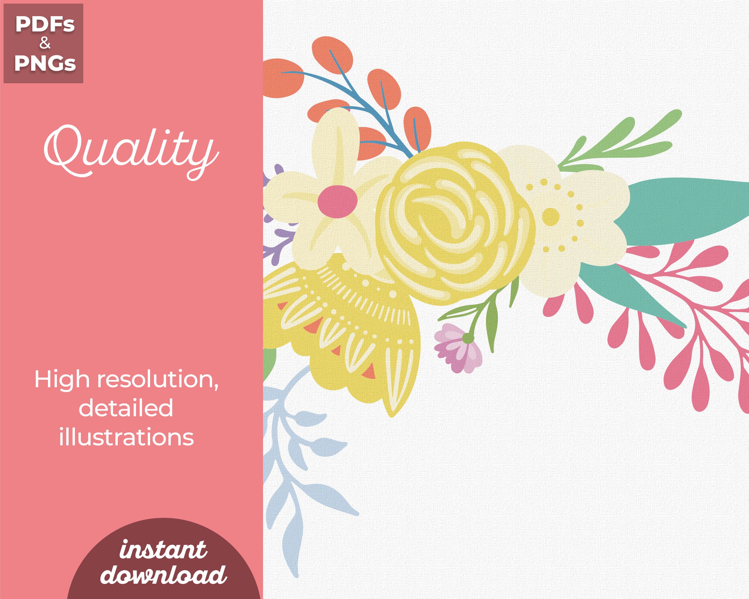 Gantt Chart Digital & Printable Project Tracker Timeline Colorful Task ...