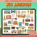 Digital Sticker Bundle Aesthetic Painted Desert Wes Anderson Inspired ...