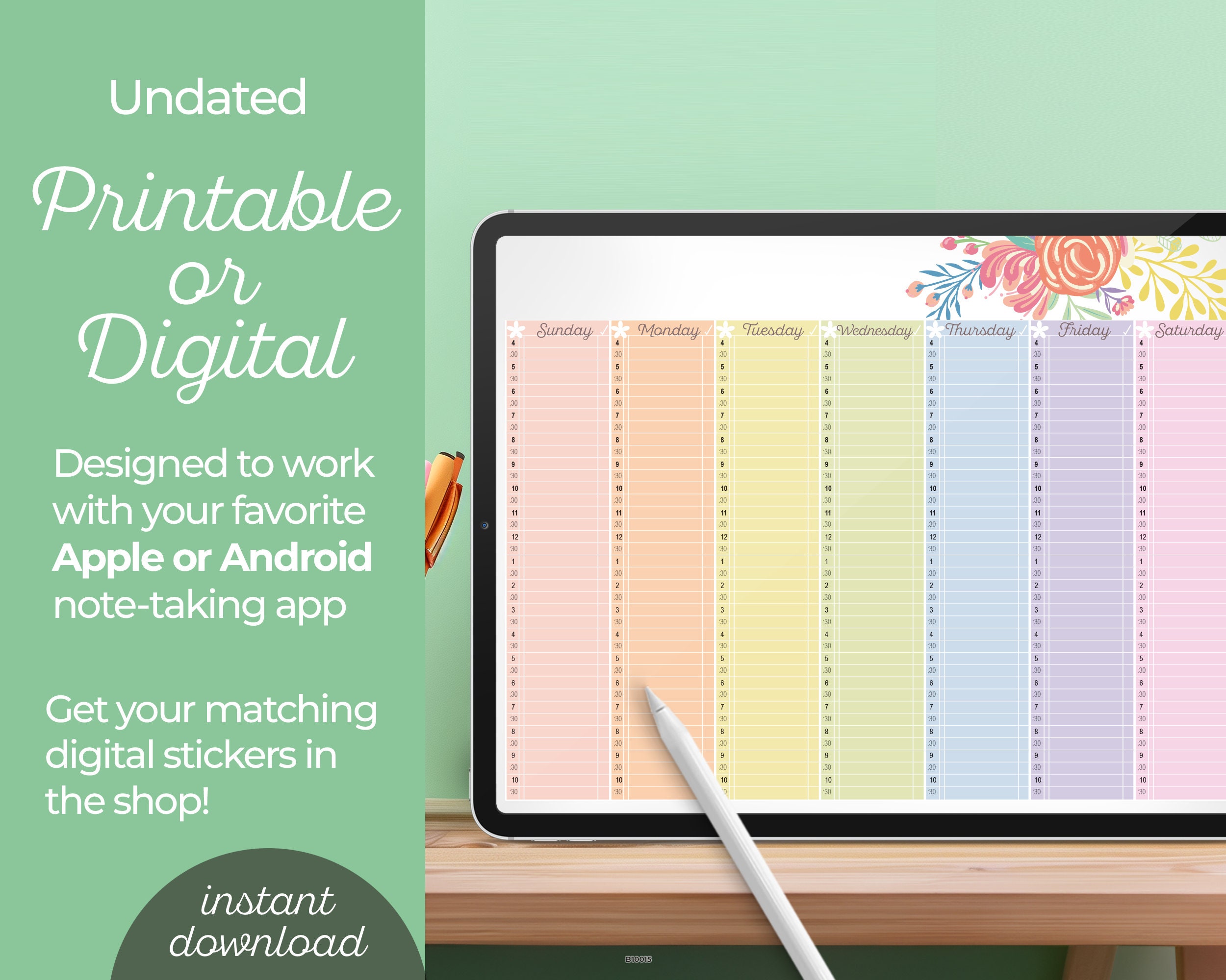 Time Blocking Planner, Daily Weekly to Do List Schedule, Time Box, Cute ...