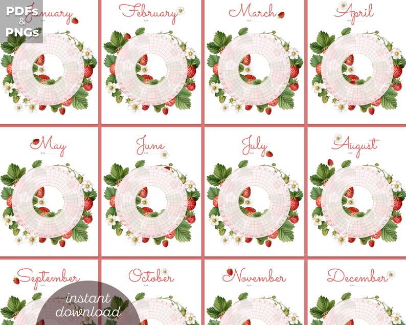 12-month Habit Tracker Bundle | Print & Digital Planner Template ...