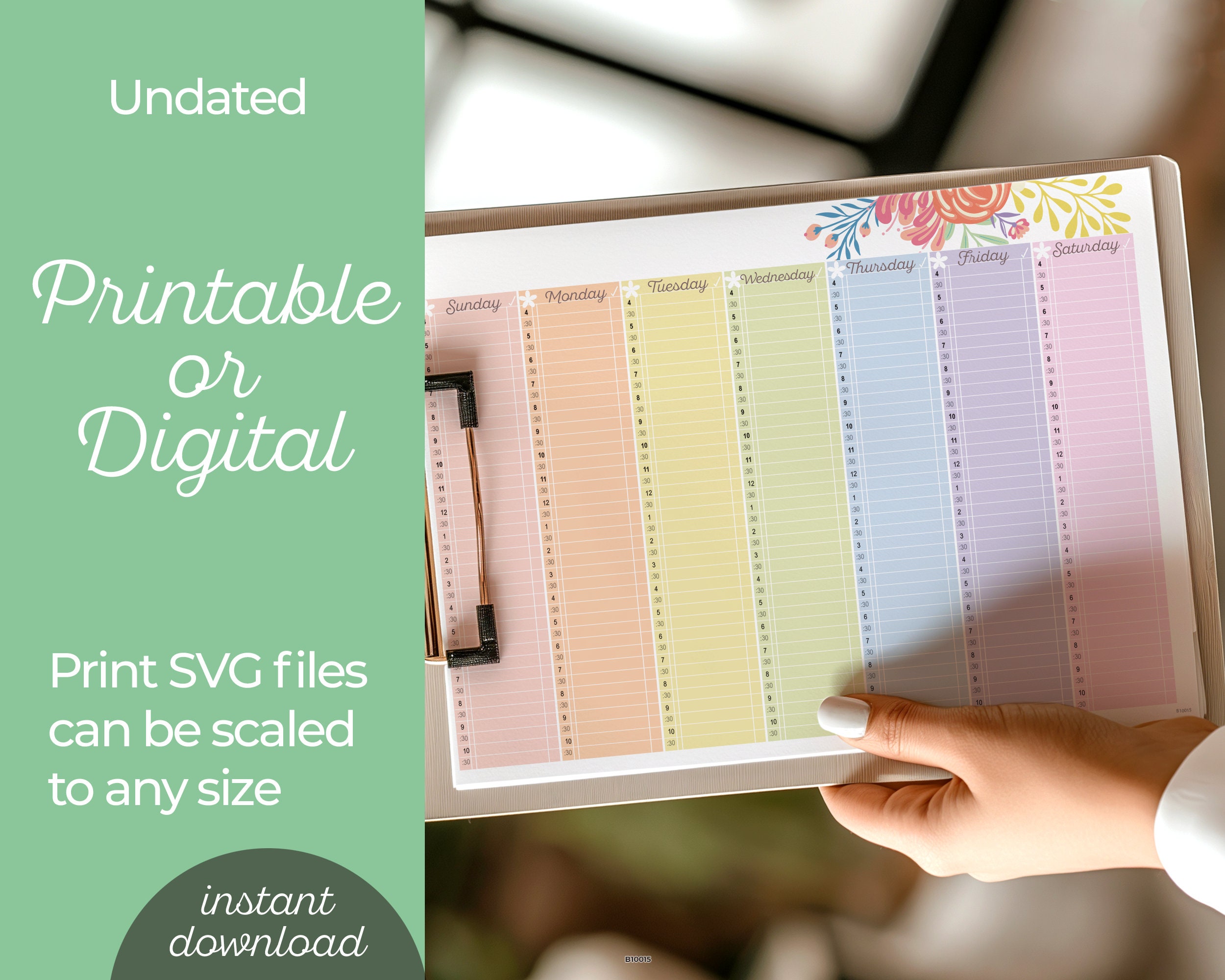 Time Blocking Planner, Daily Weekly to Do List Schedule, Time Box, Cute ...