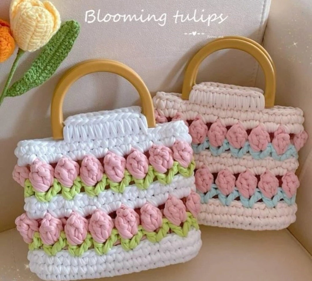 Tulip Bag Crochet Patterndigital Crochet Patterndigital PDF Fileinstant ...