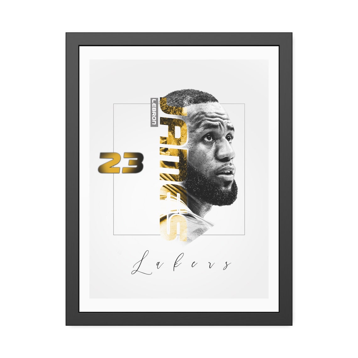 Lebron James Poster, Lâ Lakers Nba King James Basketball Fans Poster ...