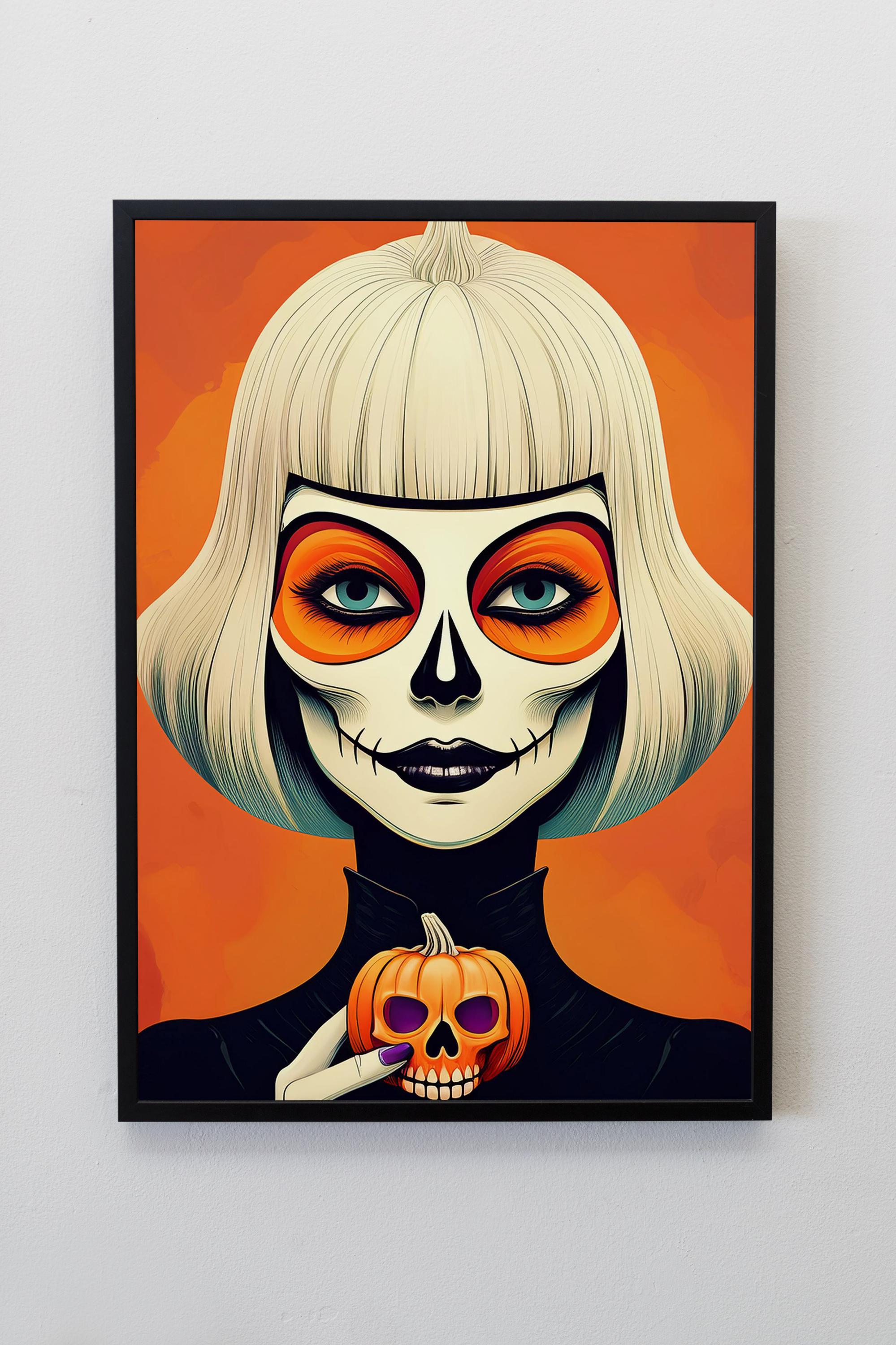 Happy Halloween Printable Wall Poster Spooky Halloween Sign Witches ...