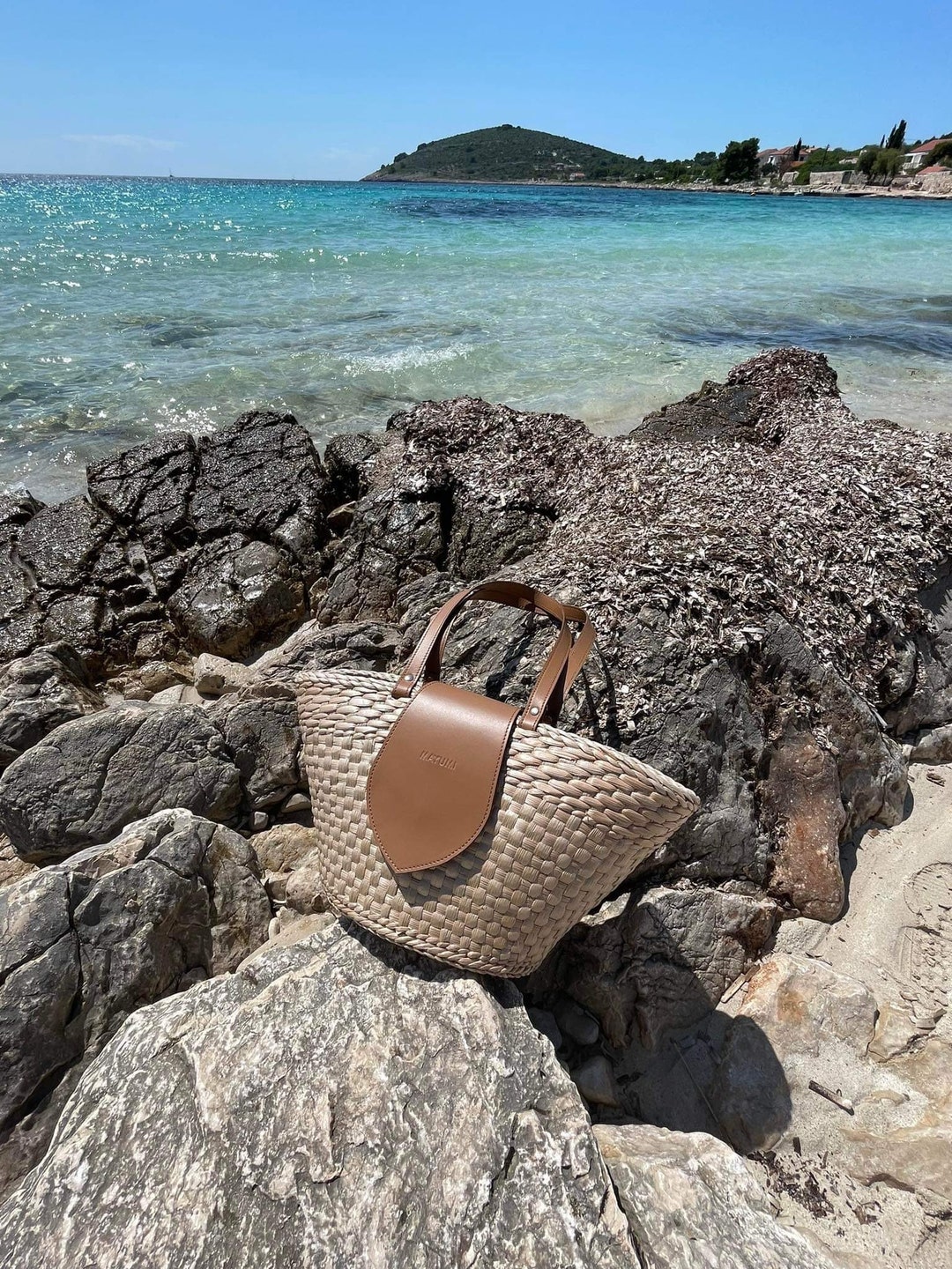 Straw Bag, Straw Basket, Natural Bag, Beach Bag, Handmade Bag, Summer ...