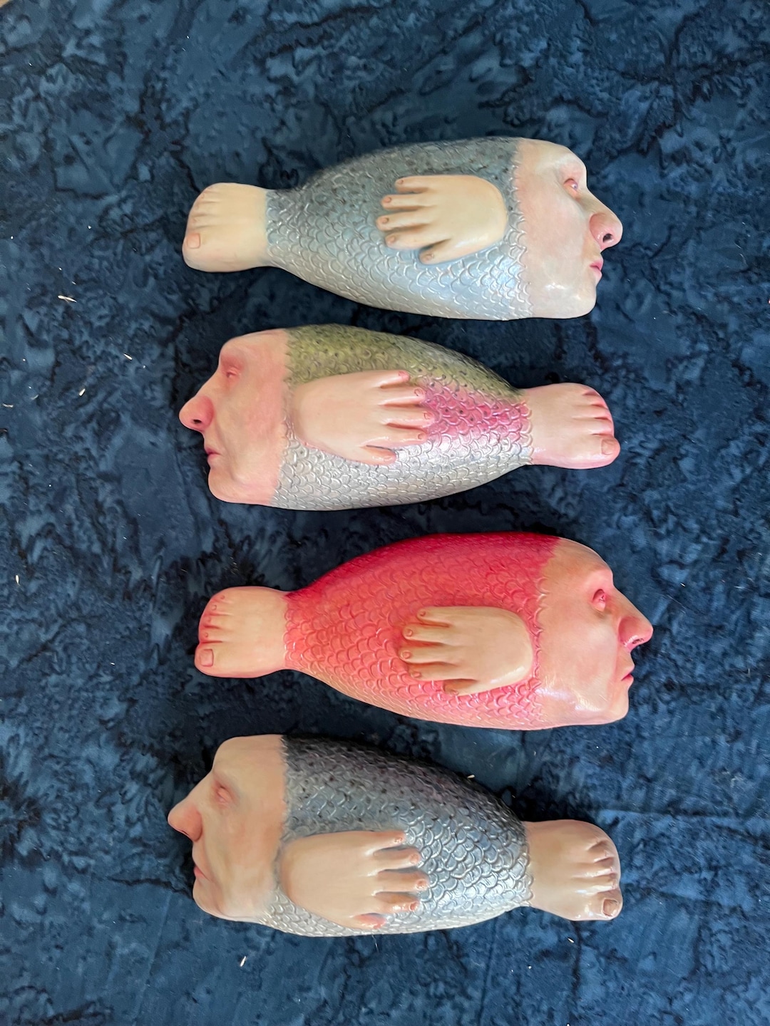 PRE-ORDER Human Fish | Handmade Ceramic Wall Art - Etsy