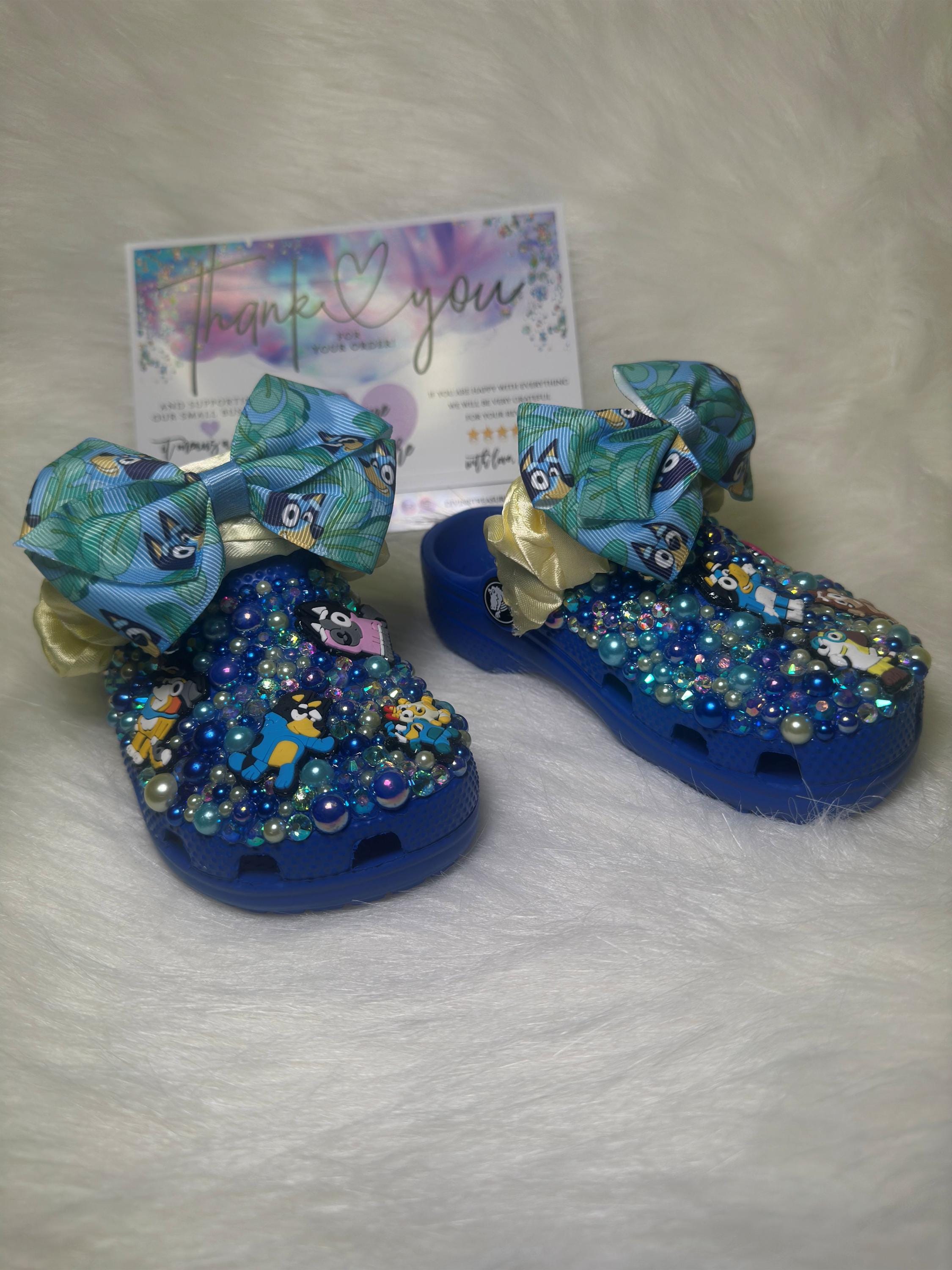 Divine Bluey Bling Crocs - Etsy