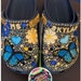 Kid’s Custom Purple or Blue Butterfly Crocs - Etsy