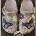 Kid’s Custom Purple or Blue Butterfly Crocs - Etsy