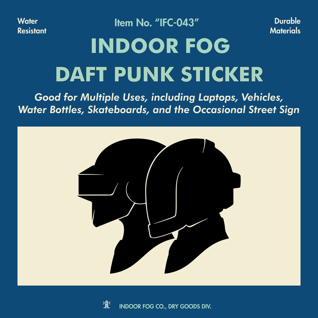 Daft Punk Sticker Premium Waterproof Vinyl for Your Car - Etsy