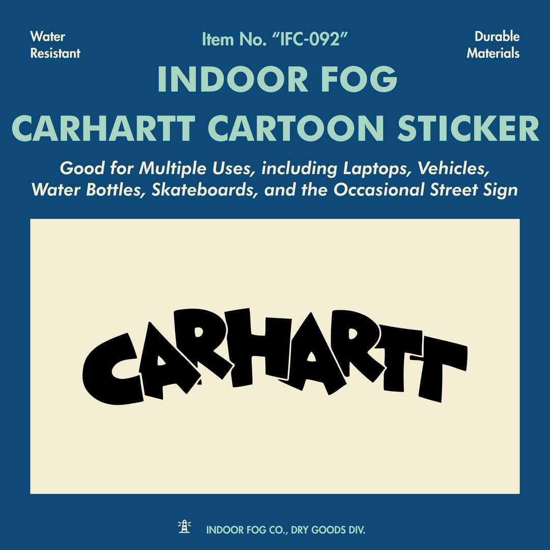 Carhartt WIP Cartoon Sticker Premium Waterproof Vinyl for Your Car ...