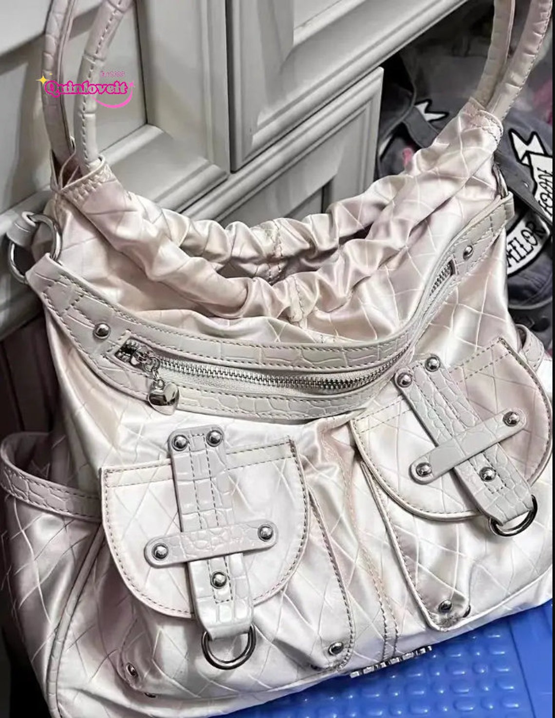 Y2K Cross Tote Bags, Multi-pocket Large Capacity Shoulder Bag, Commuter ...