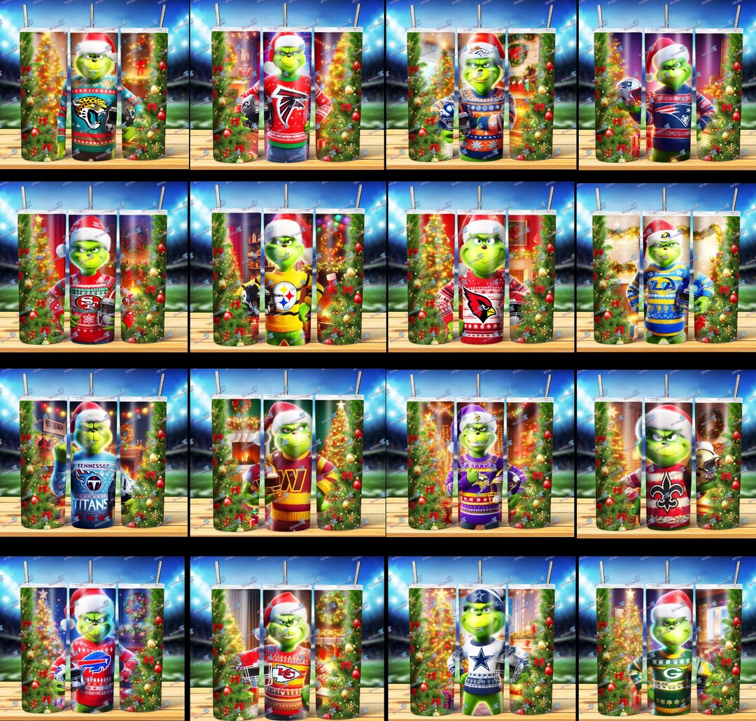 Grinch Sports Tumbler Bundle - Etsy